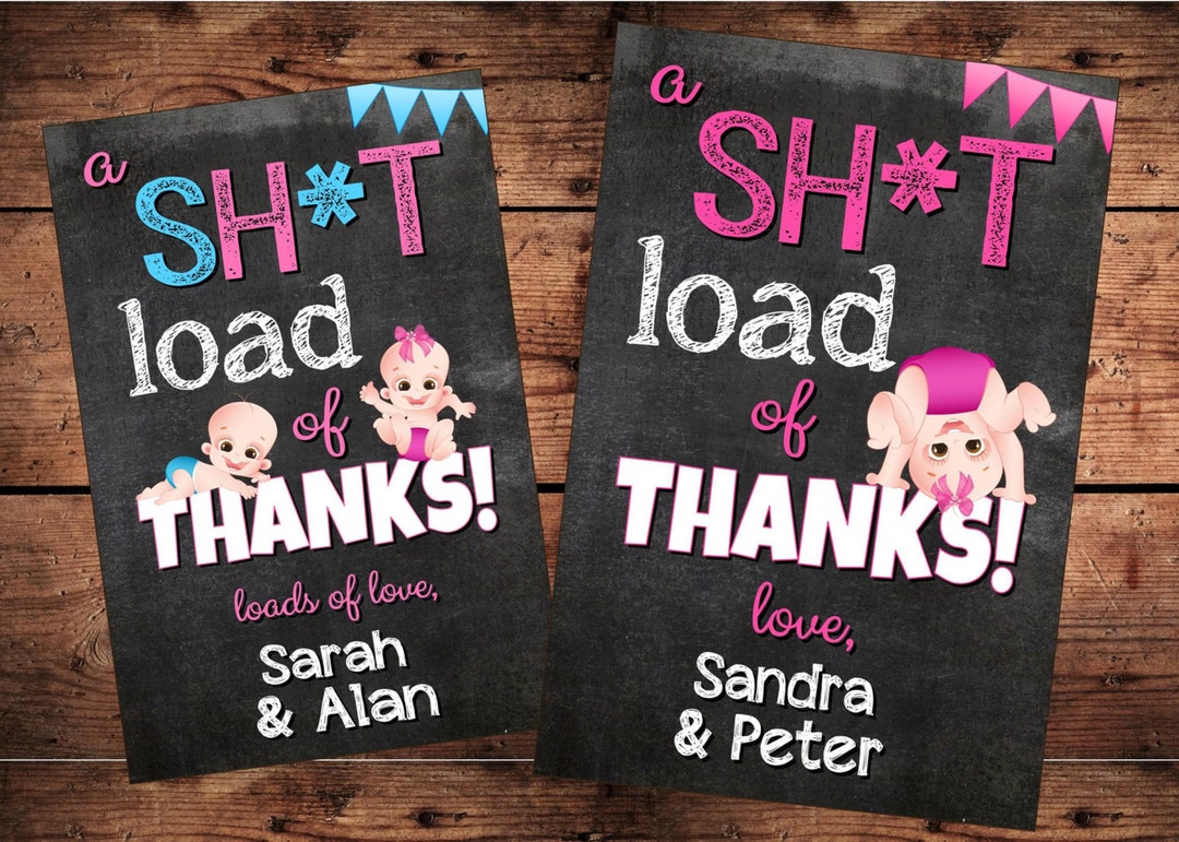 Sht Load of Thanks Thank You Card 4x6 Digital File Only - Etsy