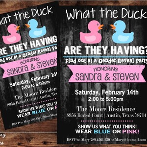 The ORIGINAL Oh Duck Baby Shower Invitation - Twins Baby Shower ...