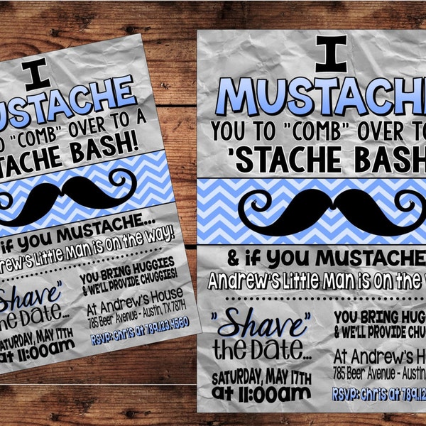 Stache Bash Party - Etsy