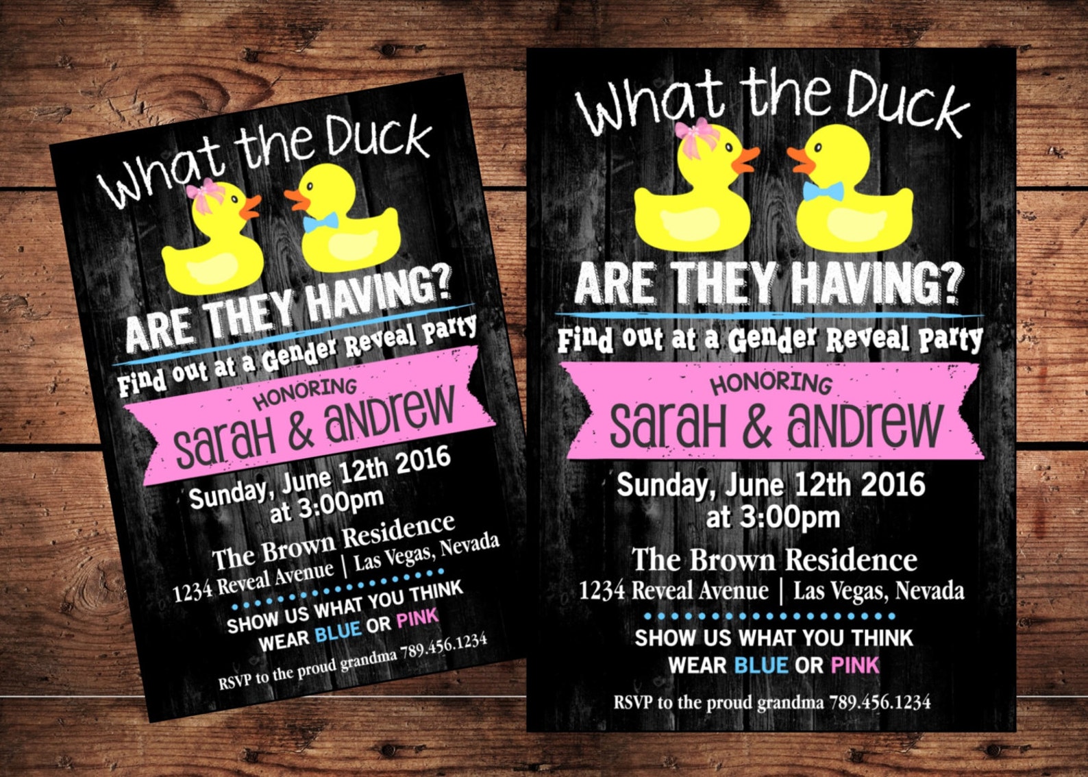 What The Duck Gender Reveal Invitation Rubber Duck Team Etsy