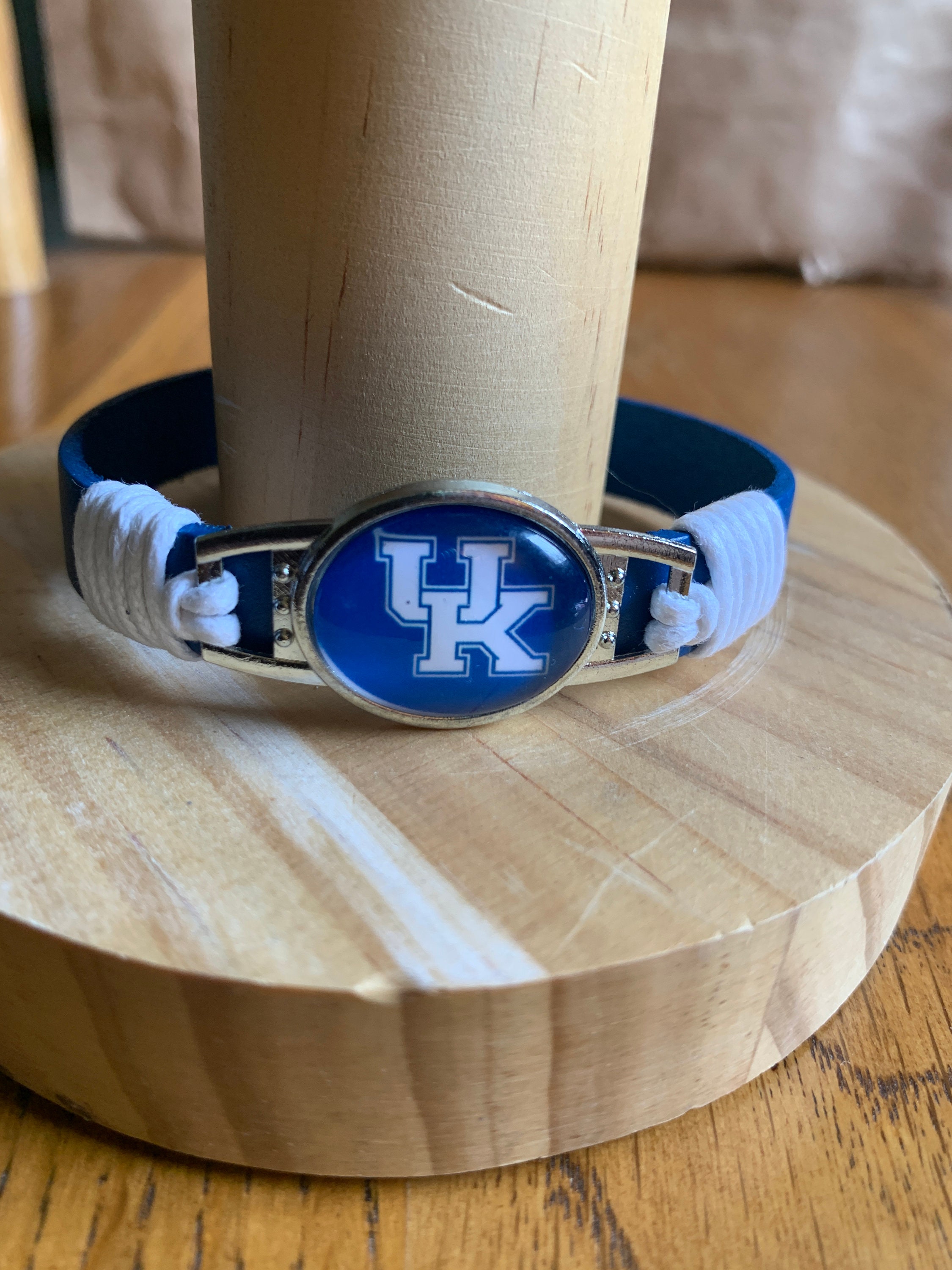 University of Kentucky Blue and White Snap Closure Bracelet - Etsy