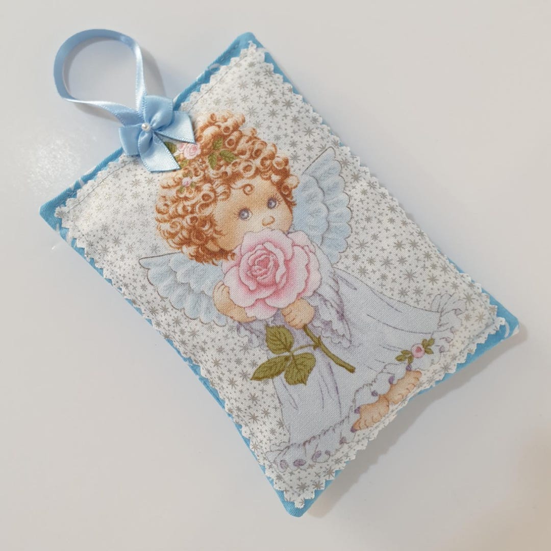 Little Angel With Pink Rose Rectangle Shaped English Lavender Bag - Etsy