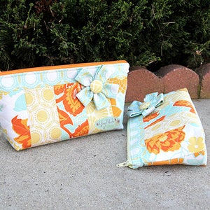 Bloom Zipper Pouch PDF Pattern, Bag Pattern, Sewing Pattern, Quilting ...