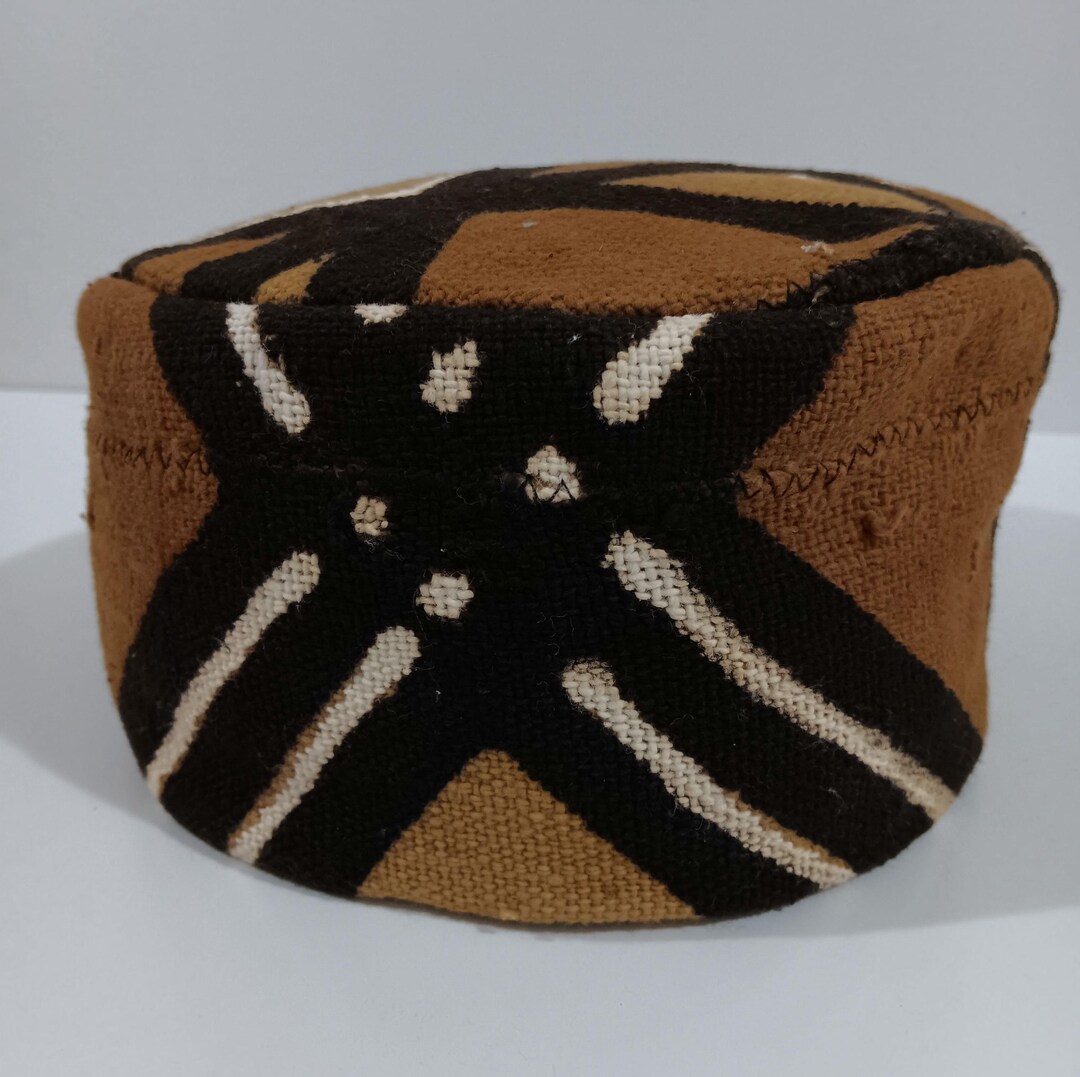 African Kufi Black, "mud Cloth Lovers" Delight. Multiple Beautiful Mud ...
