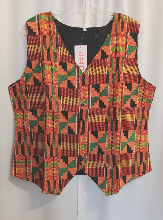 African Vest & Tie Sets - AFRIKONGO1