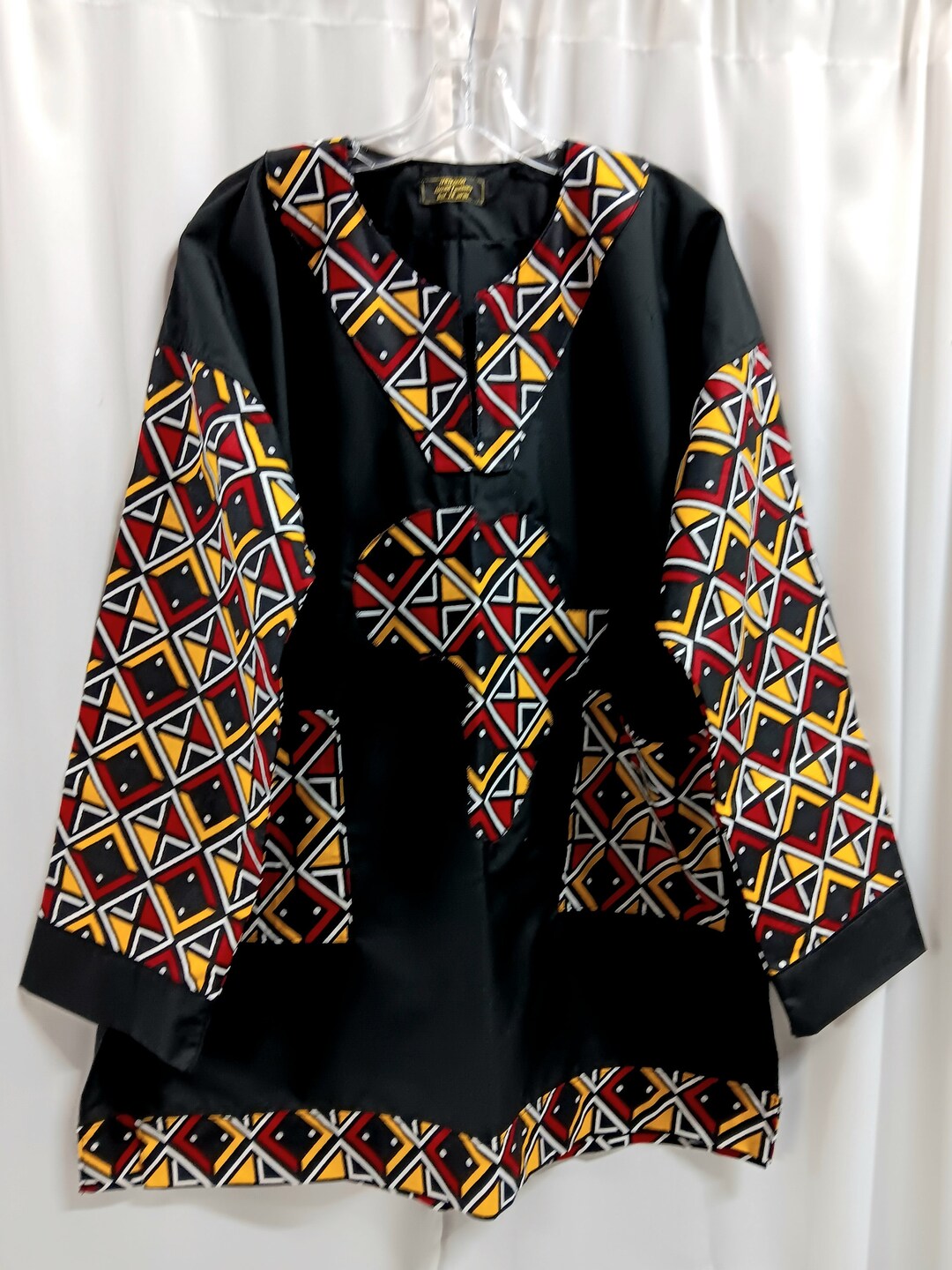 African Dashiki, Map of Africa, Colors Black, Red, Yellow and White ...