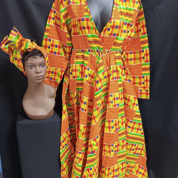 African Kente Dress - Etsy