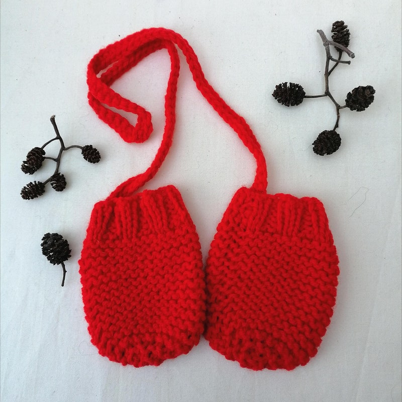 Red Mittens - Etsy