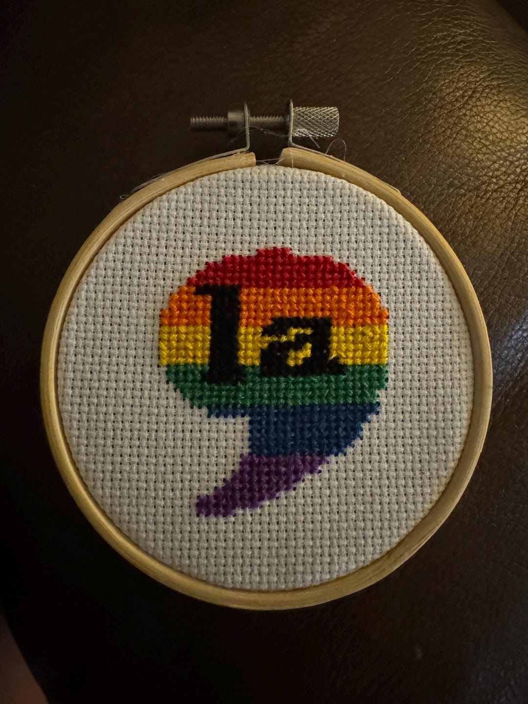 Kamala Comma-la Pride Flag Cross Stitch Art - Etsy