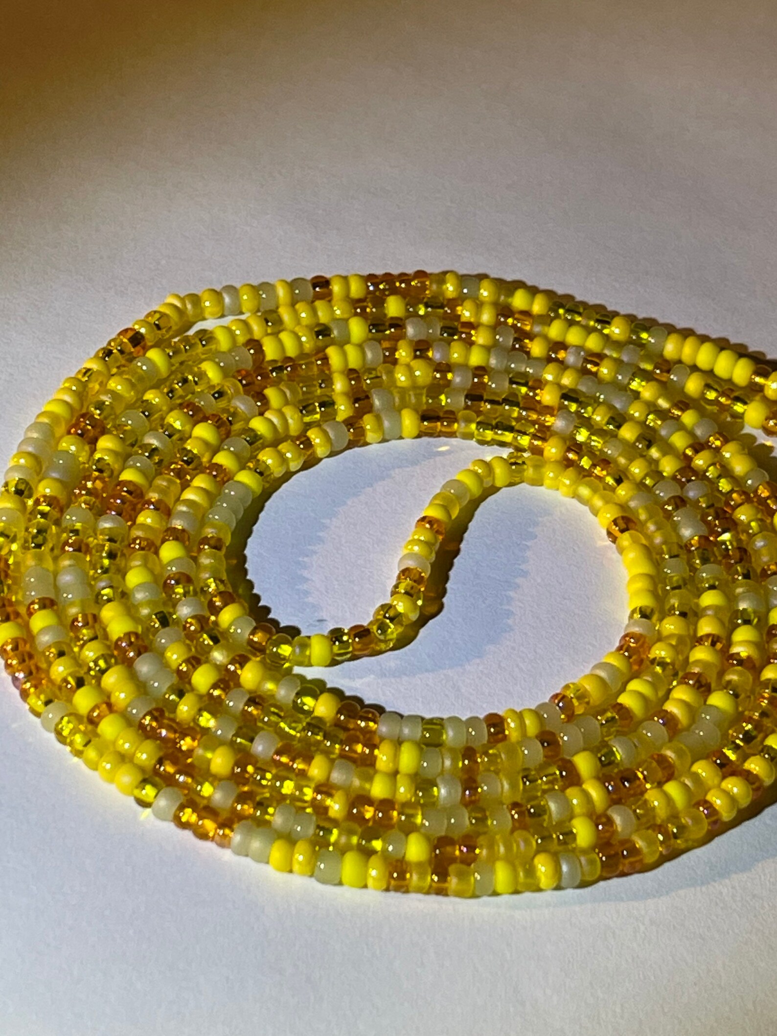 Yellowstone 2 Strand, Tie on Waist Jewelry, Body Jewelry, African ...