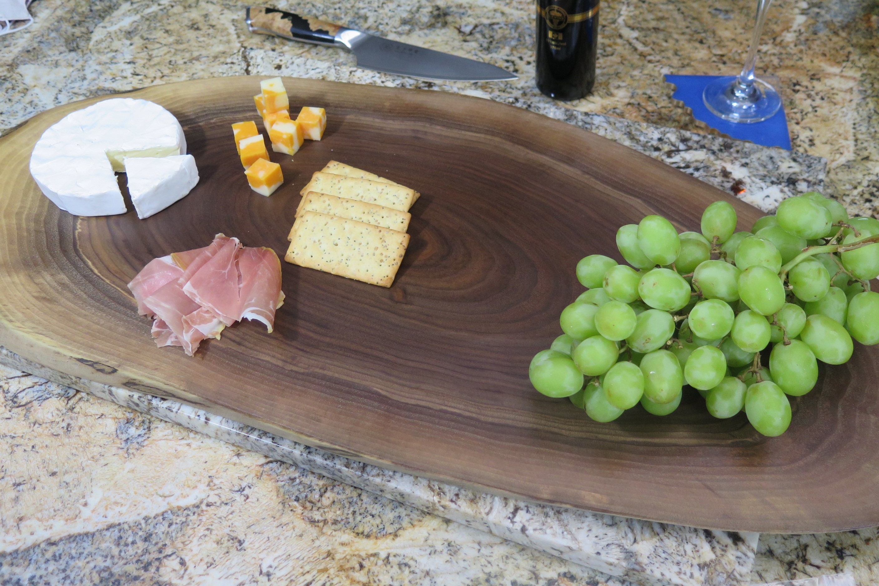 Natural Edge Oval Walnut Charcuterie Board Cheese Board - Etsy Canada