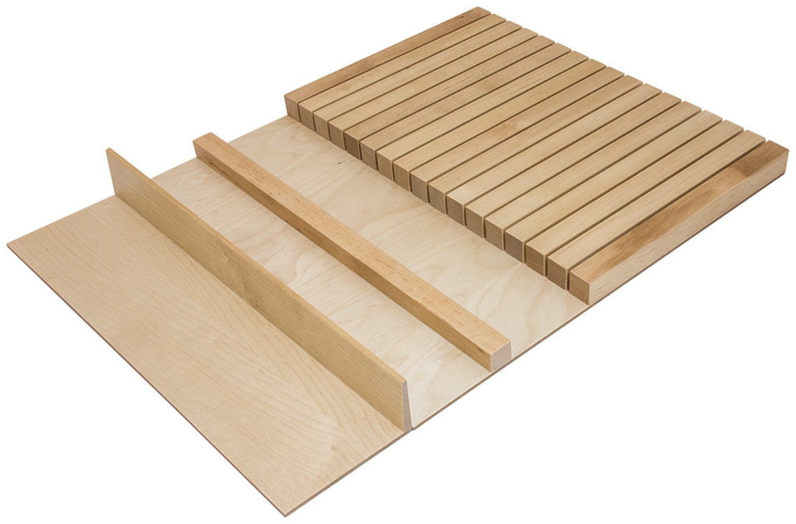 Large Knife Drawer Organizer Insert Cut to Size Premium Walnut - Etsy