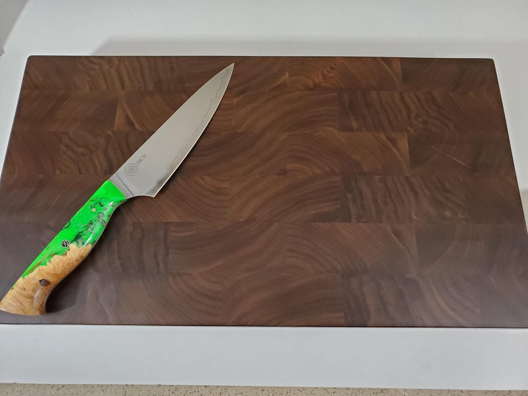 10x18" Walnut End Grain Cutting Board Large Butchers Block Chopping ...