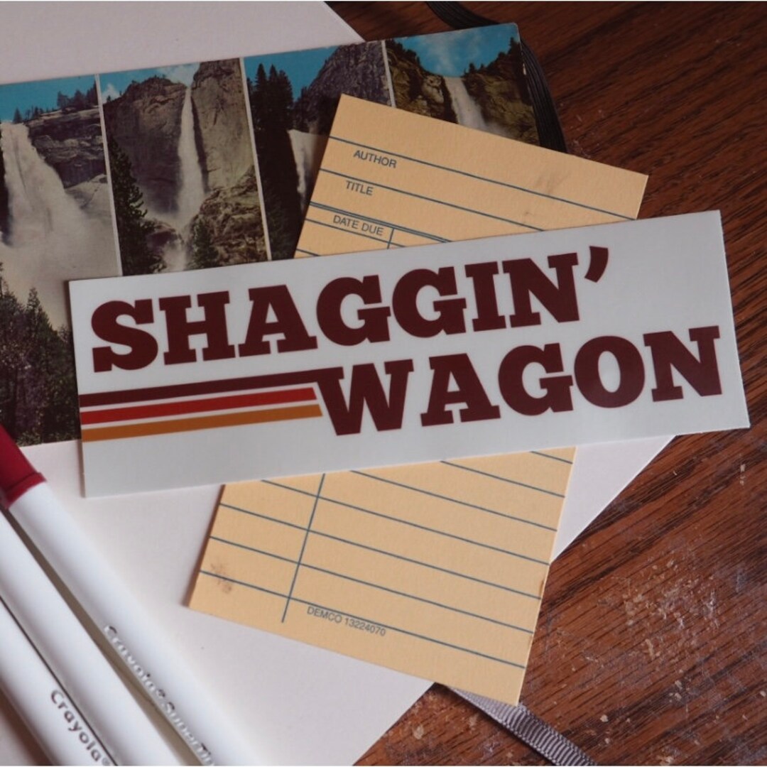 Shaggin Wagon Bumper Sticker - Etsy