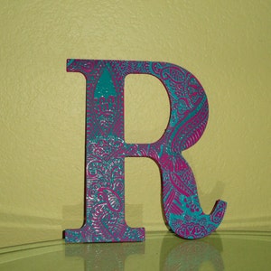 Henna Letter - Etsy