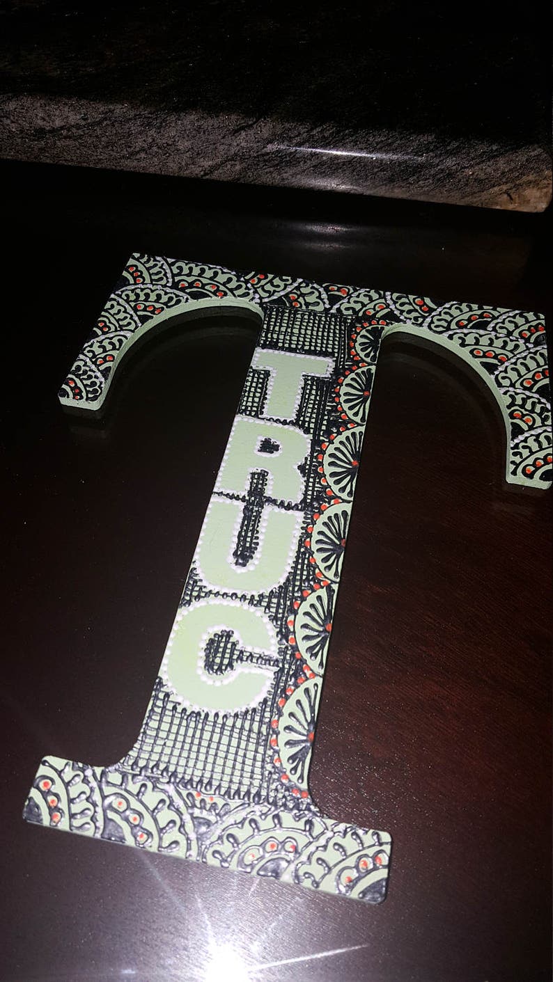 Henna Letter - Etsy
