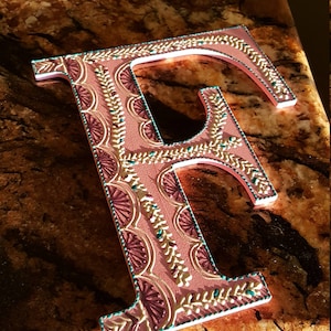 Henna Letter - Etsy