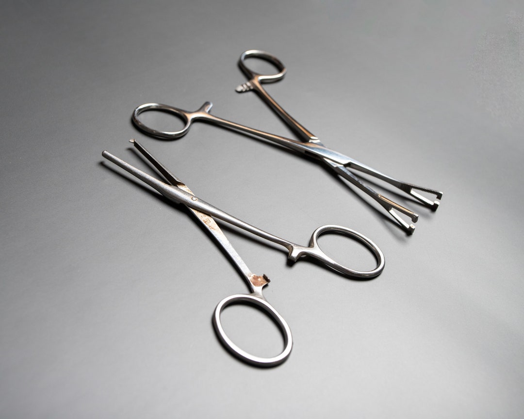 Vintage Surgical Tools - Hemostatic Straight Surgical Forceps and ...