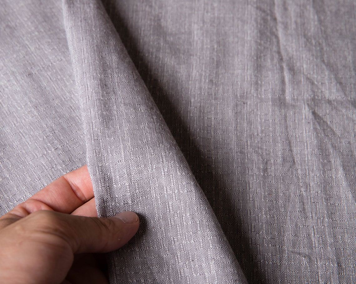 Gray Cotton Fabric by the yard Vintage Lightweight Fabric | Etsy