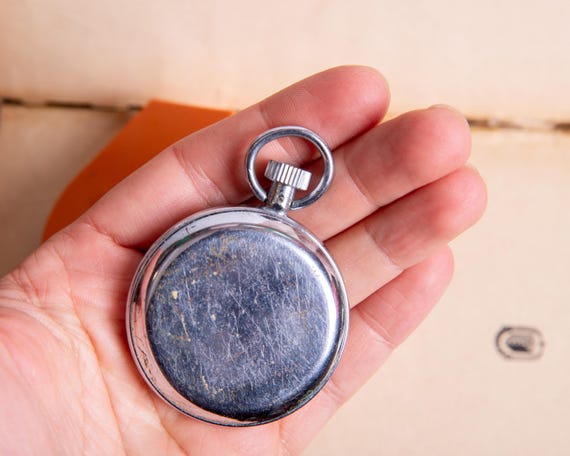 Vintage Stopwatch, Soviet Pocket Watch Timer - Agat, … - Gem