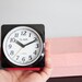 Square Alarm Clock, Vintage Soviet Clock, Russian Desk Clock, Slava ...