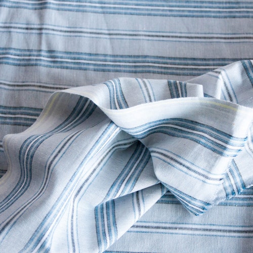 Linen Fabrci Check Fbric Softened Linen Cotton Fabric Apparel | Etsy