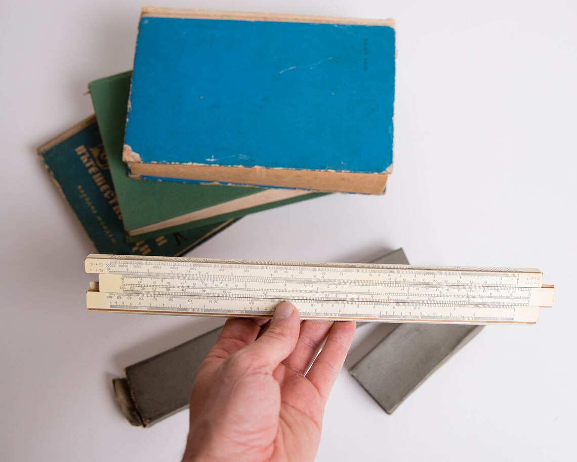 Russian Slide Ruler Soviet Logarithmic Ruler Calculator | Etsy