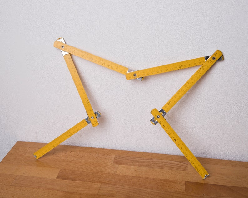 Vintage Wooden Folding Ruler 1 Meter Orange Meter Ruler - Etsy