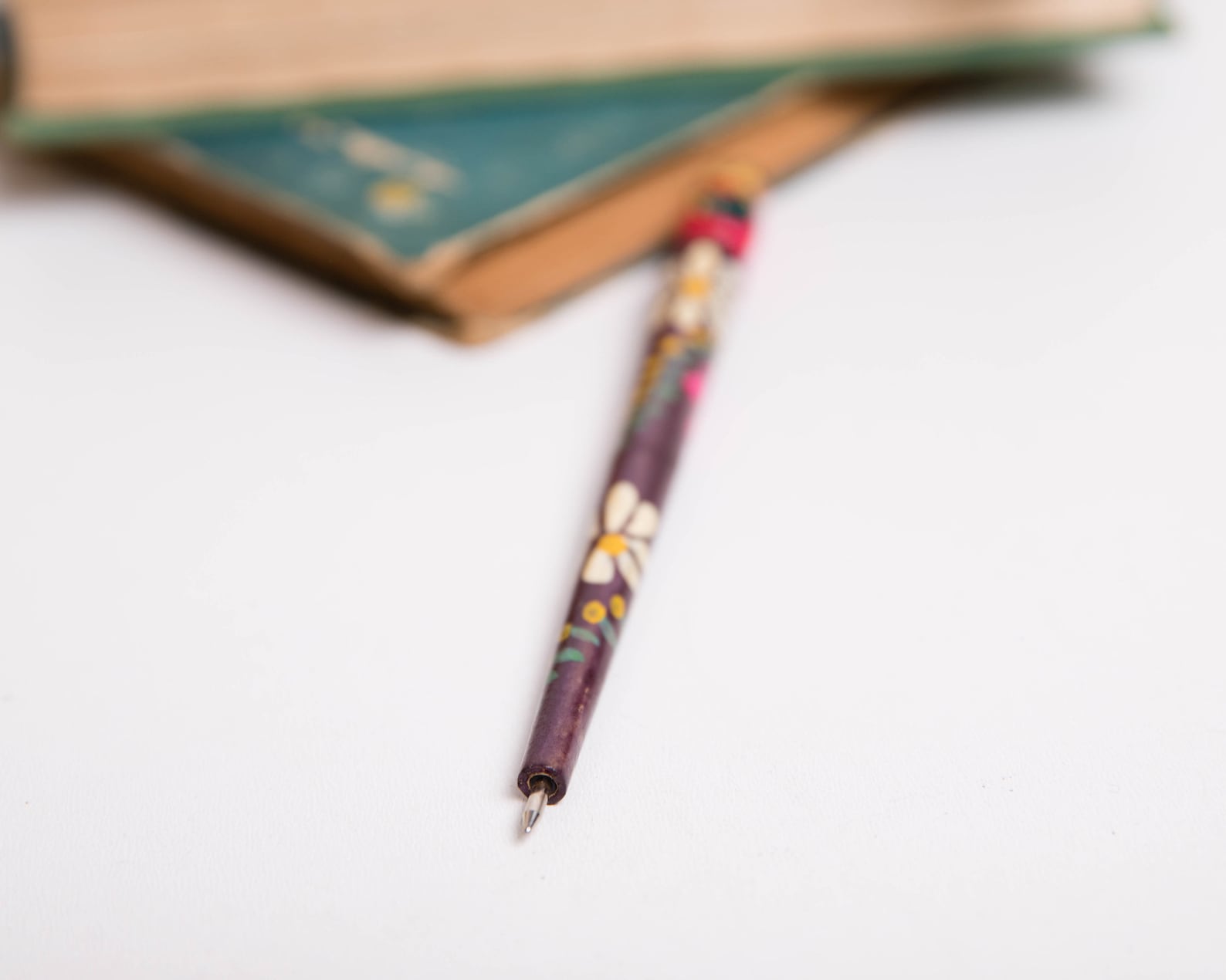 Matryoshka Doll Vintage Ballpoint Pen, Hand-painted Wooden Pen, Soviet ...