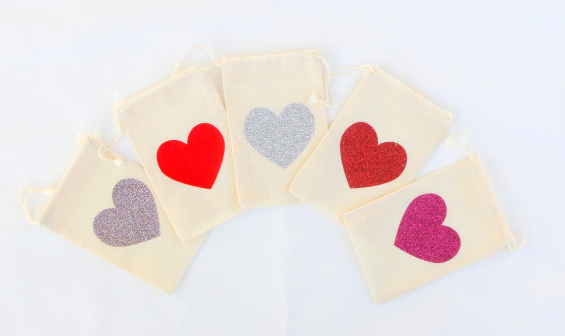 Heart goody bag valentine wedding anniversary wedding | Etsy