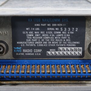 Bendix King KX170B NAV COMM Vintage Retro Aircraft - Etsy