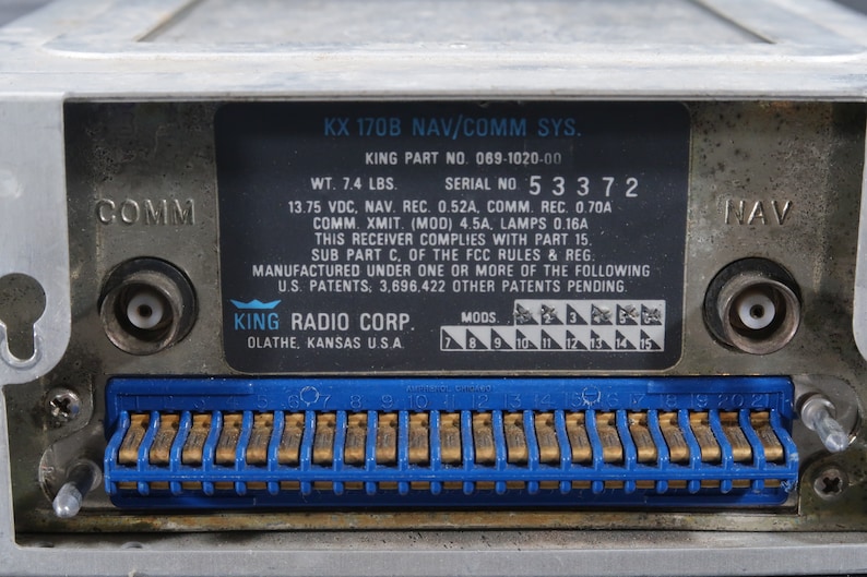 Bendix King KX170B NAV COMM Vintage Retro Aircraft - Etsy