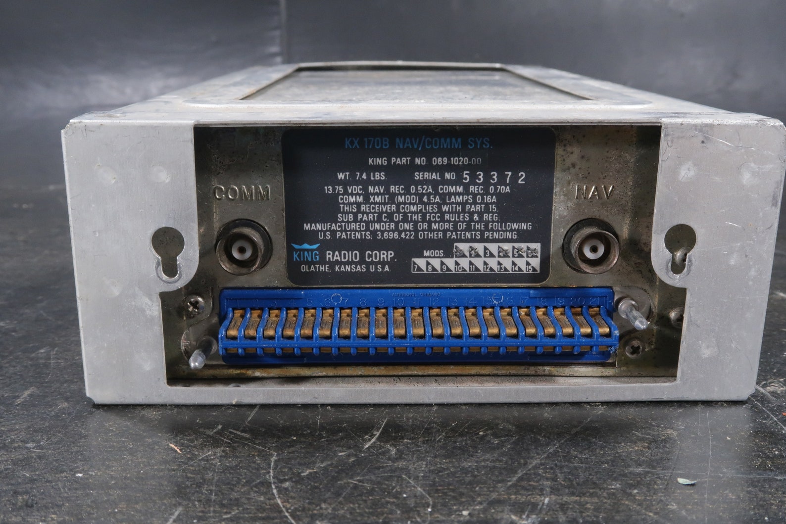 Bendix King KX170B NAV COMM Vintage Retro Aircraft - Etsy