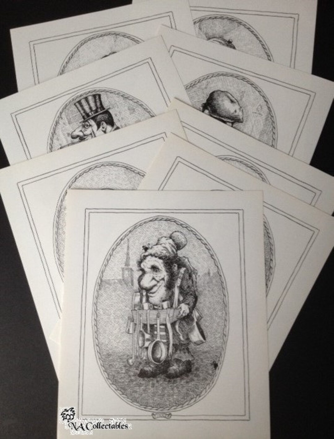 Original 1970's Limited Prints Tinker, Tailor Etc. Full Series of 8 ...