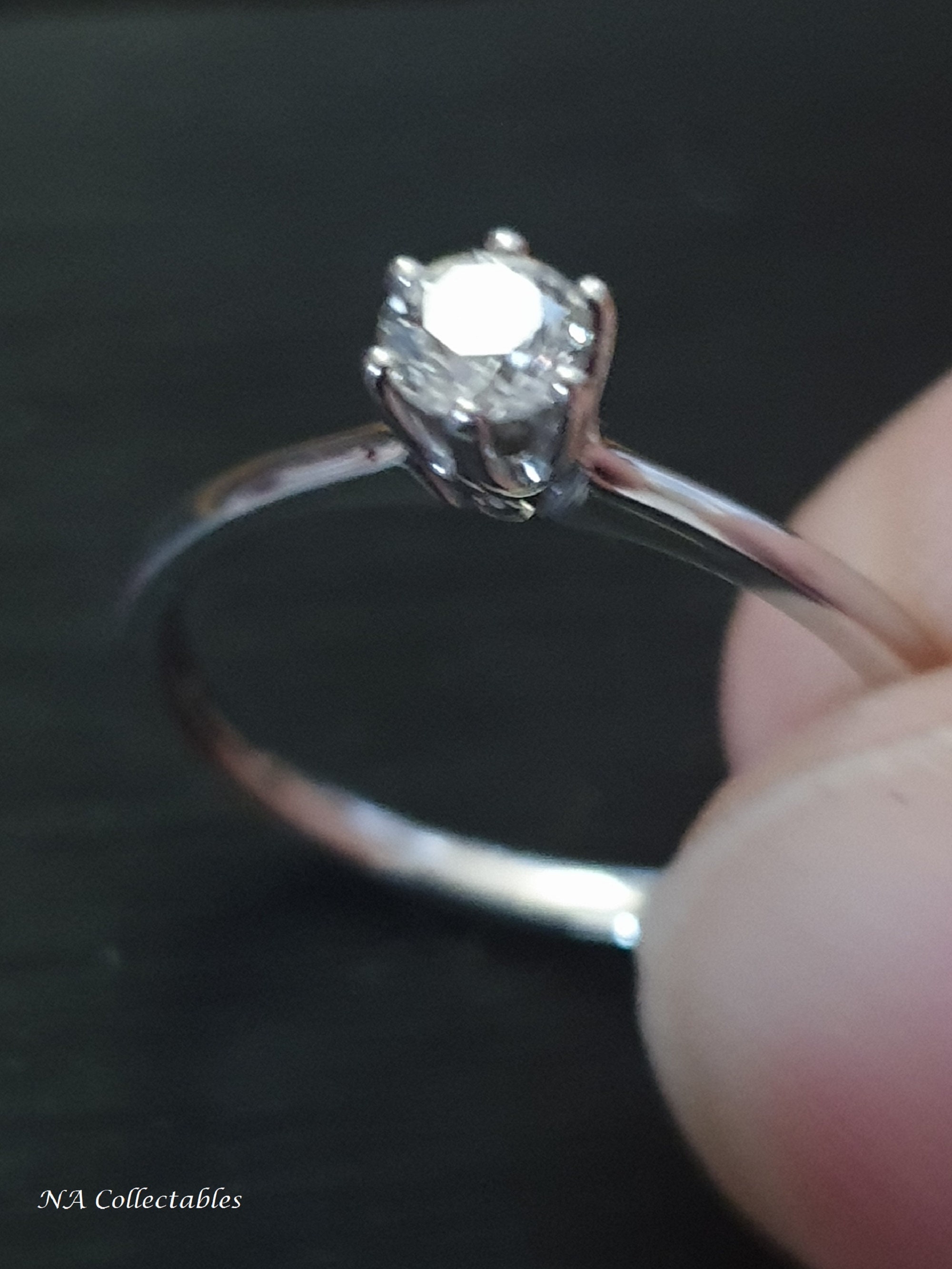 Canadian Ice Diamond Ring in Platinum Setting. - Etsy