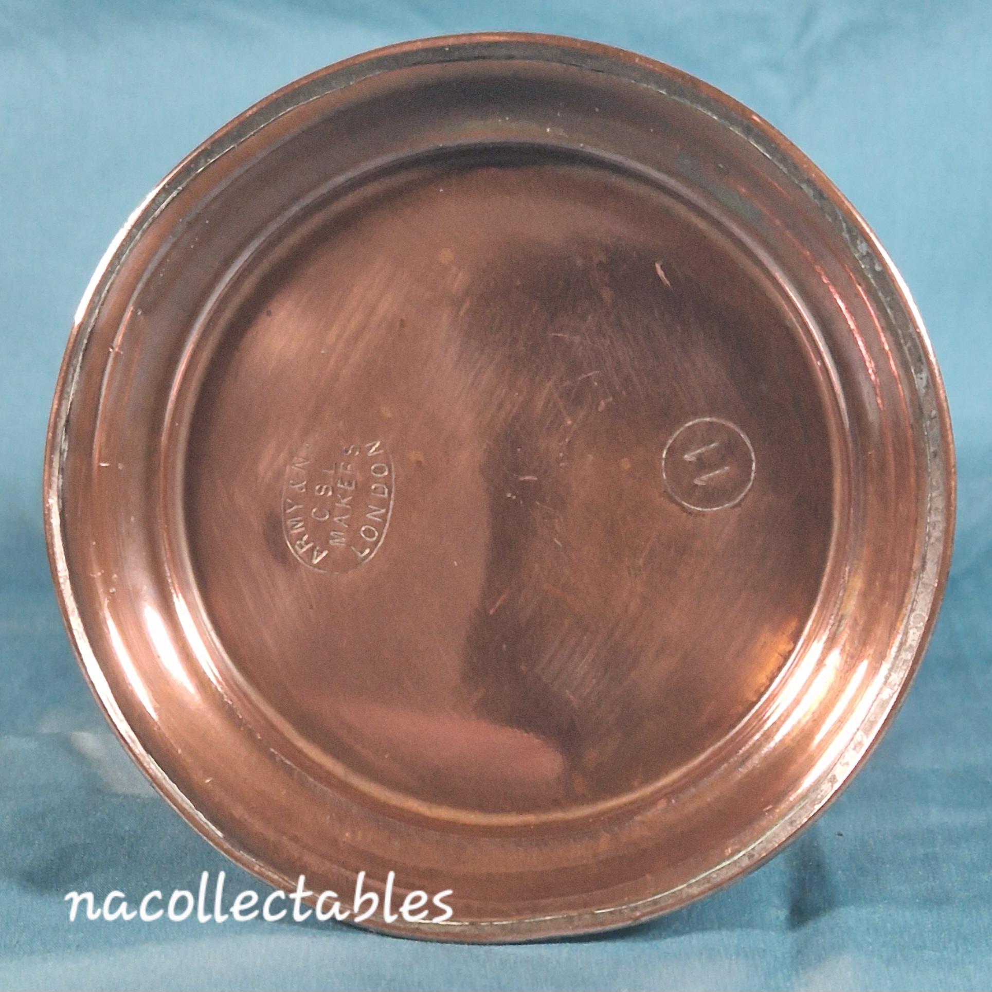 Edwardian Copper Tankard With Tin Lining - Army & Navy C.S.L. - Etsy