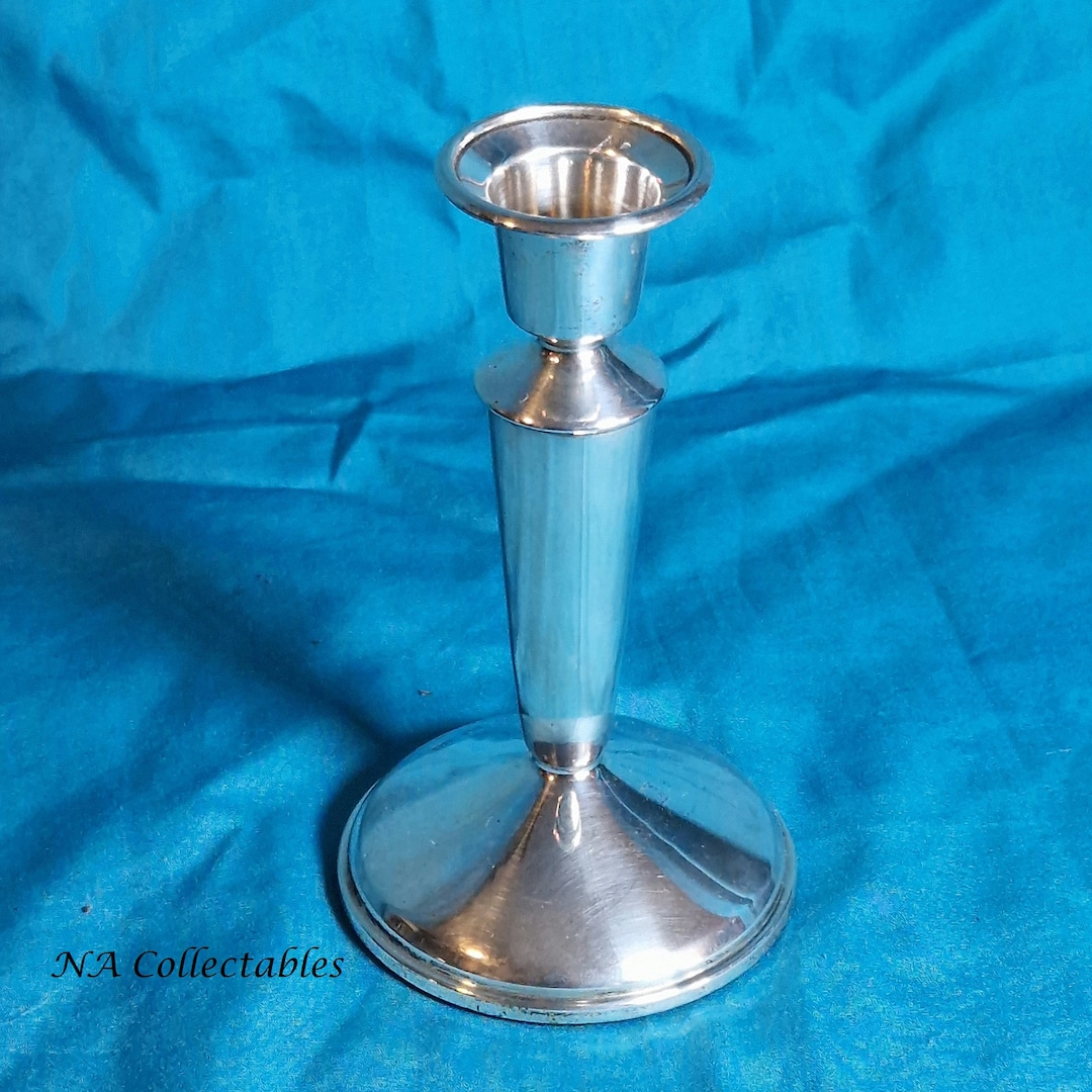 Georgian Style Silver Candle Stick W.I. Broadway & Co. 1975 - Etsy