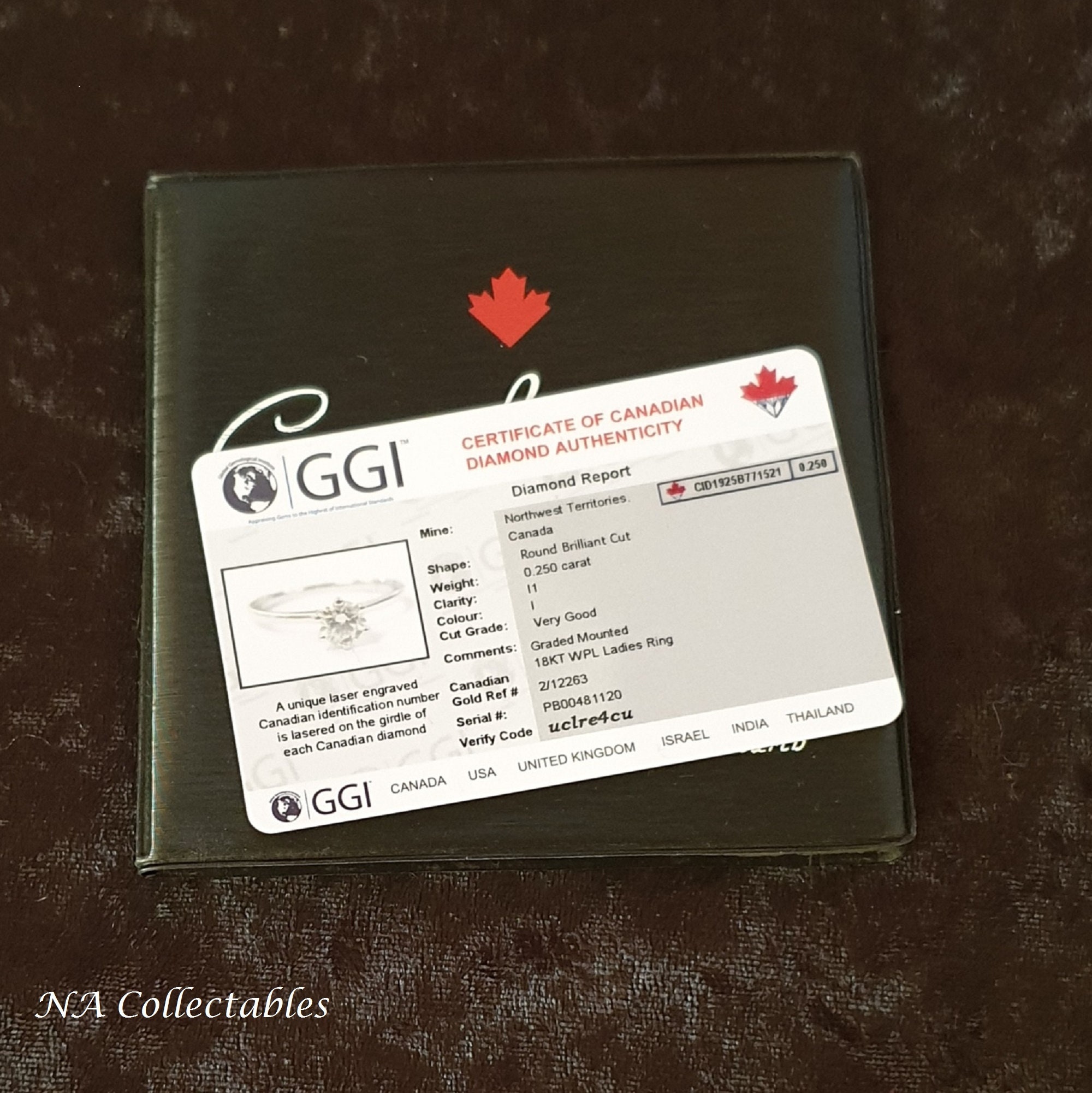 Canadian Ice Diamond Ring in Platinum Setting. - Etsy