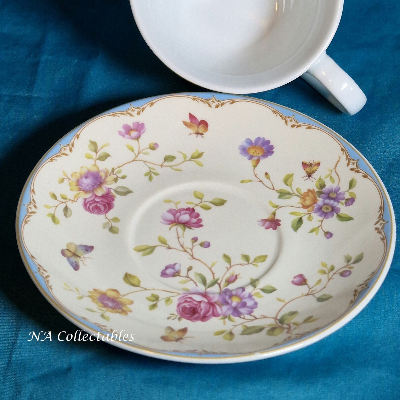 Vintage Premier Porcelain Floral Tea Cup and Saucer - Etsy