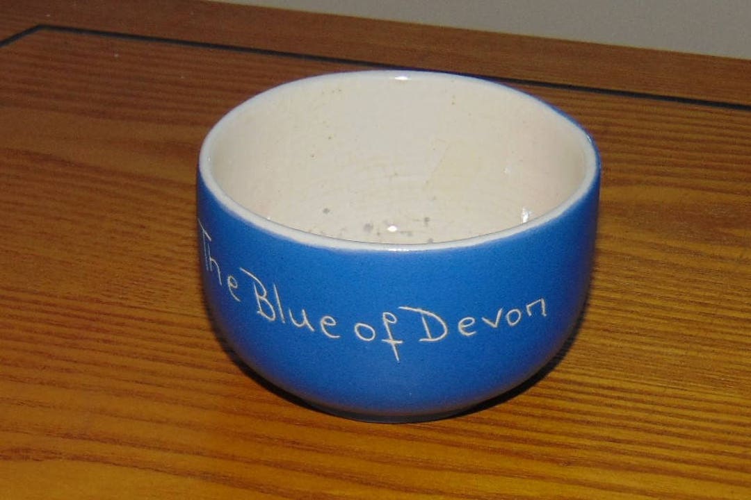 Devonmoor Pottery Blueware Sugar Bowl - Etsy UK