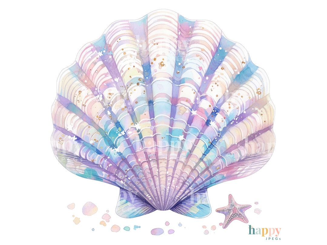 10 Magical Under the Sea Clipart Set Shell Clipart Printable ...