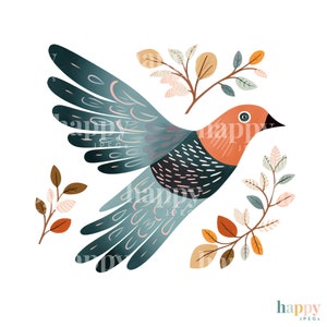 10 Bird Clipart Set Printable Watercolour Clipart Bundle Flying Birds ...