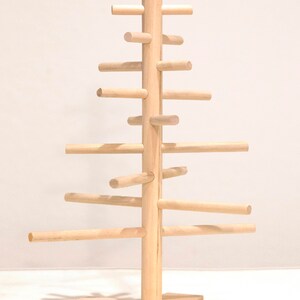 Modern Wood Dowel Christmas Tree, Scandinavian Style Tabletop Decor ...