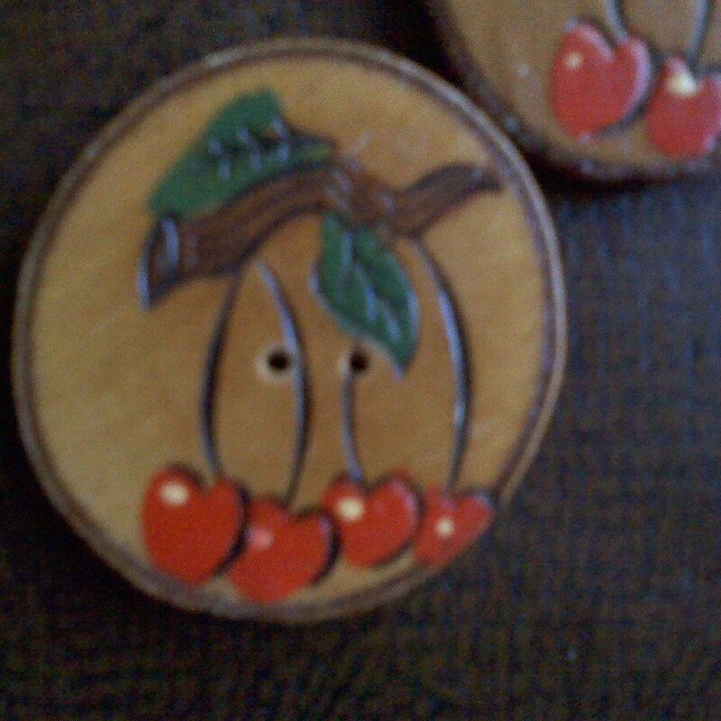 Cherry Buttons - Etsy