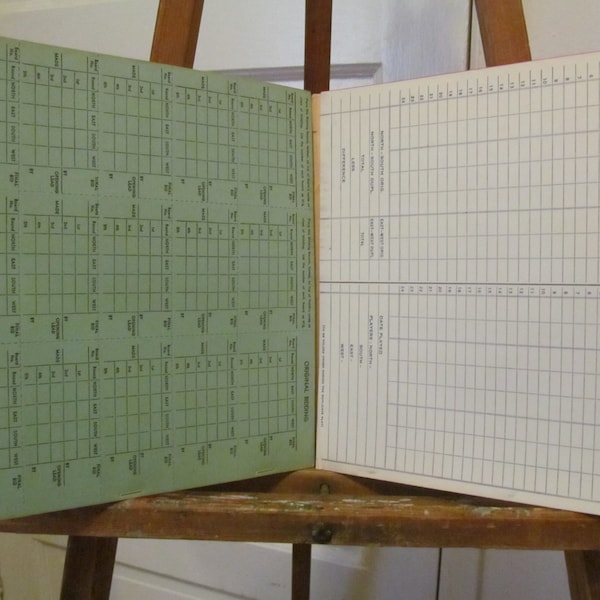 Bridge Score Sheet - Etsy