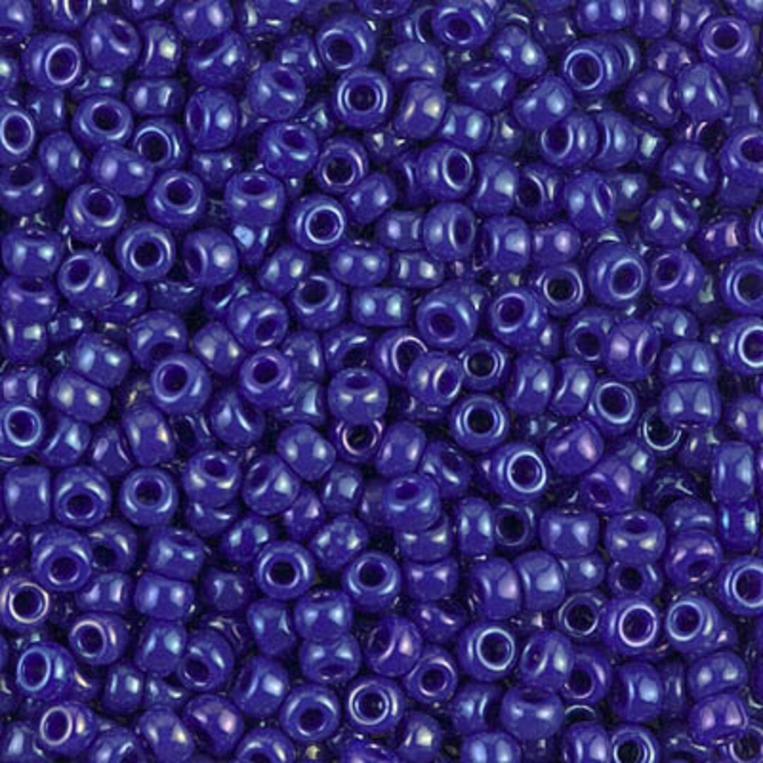 8-1945 - Opaque Cobalt Luster - Miyuki 8/0 Seed Beads - Etsy