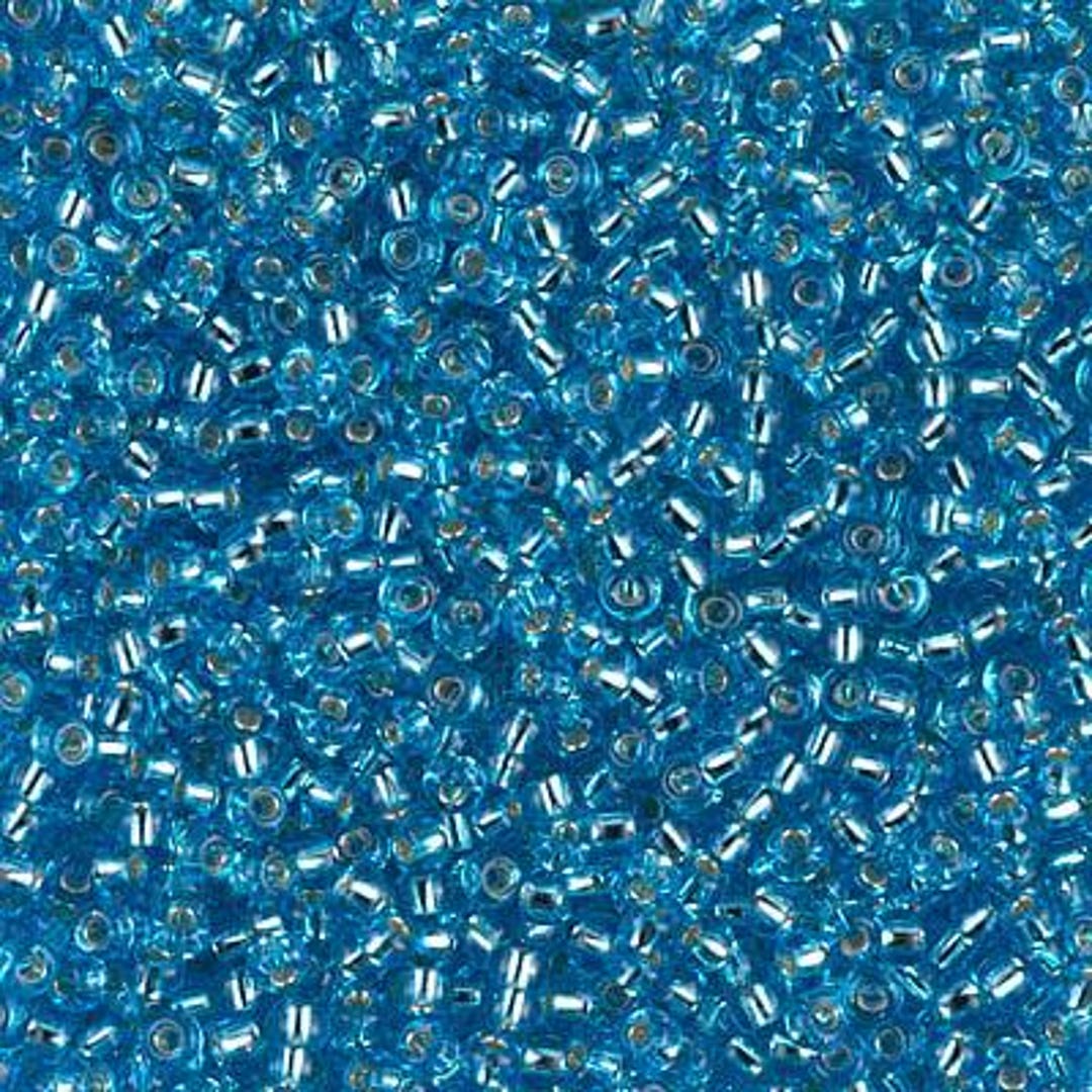 11-2429 - Silverlined Dark Aqua - Miyuki 11/0 Seed Beads - Etsy