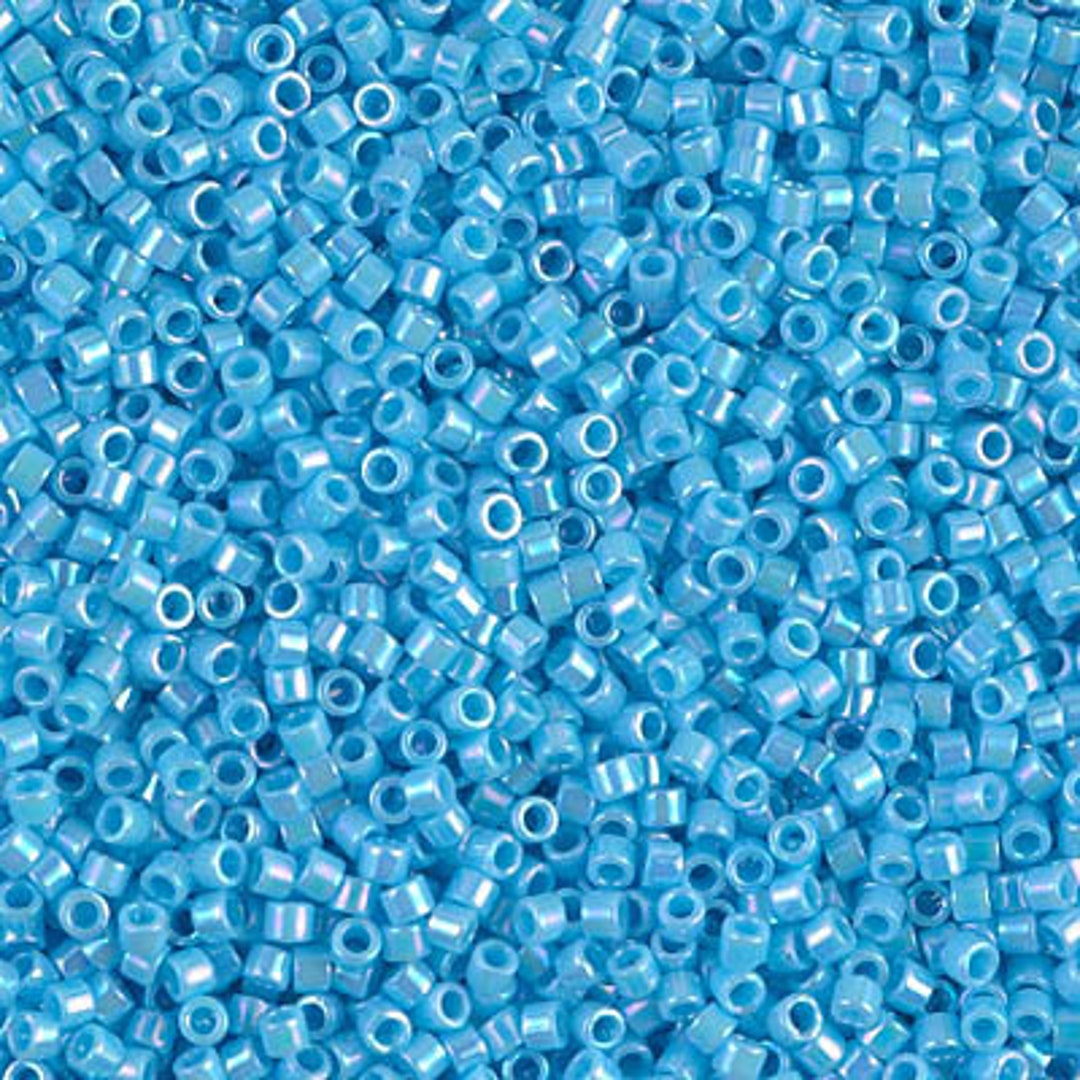 Miyuki 11/0 Delica DB164 Opaque Turquoise Blue AB - Etsy