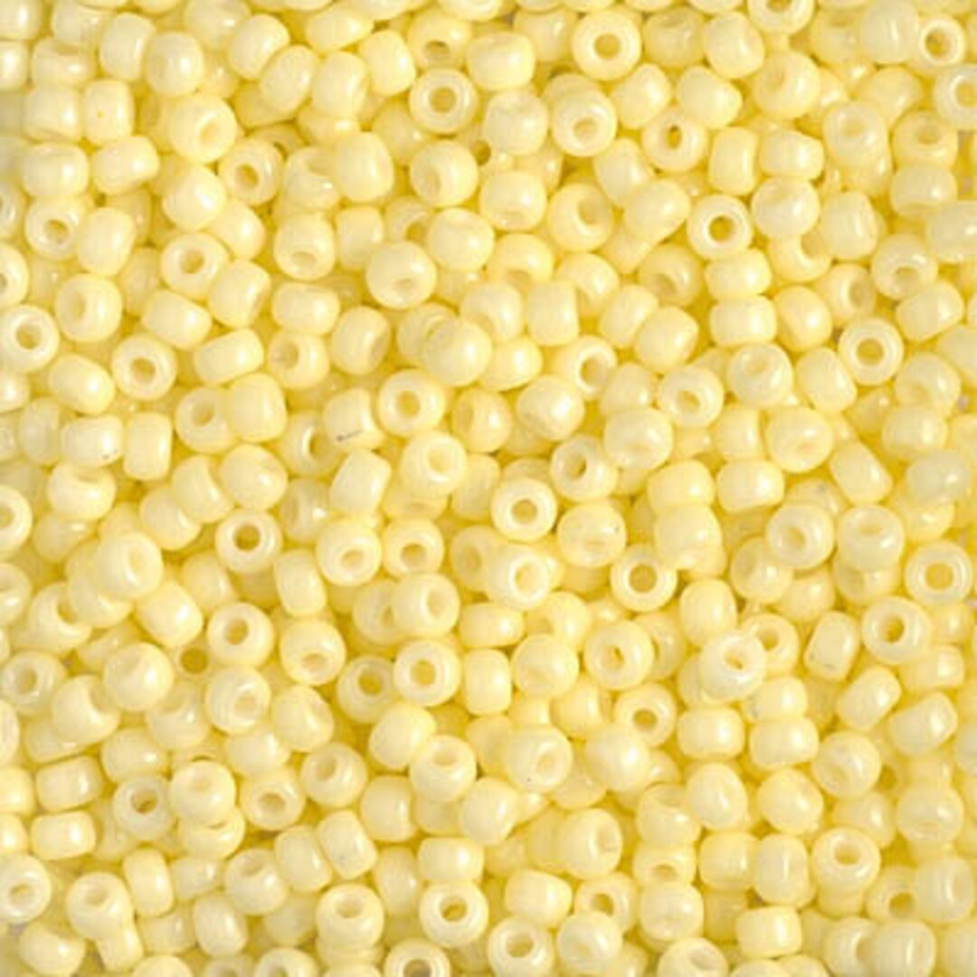 8-4451 - Duracoat Dyed Opaque Light Lemon Ice - Miyuki 8/0 Seed Beads ...