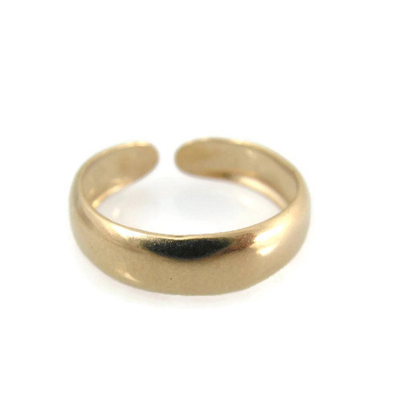 Gold Toe Ring 14k - Etsy